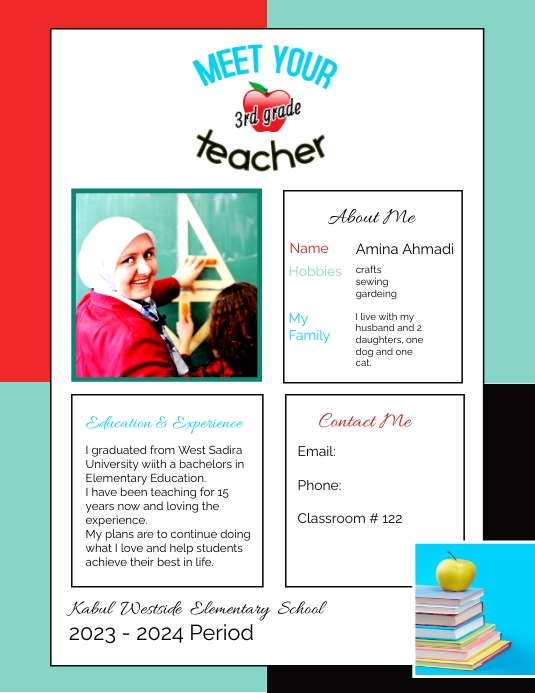 Copy of school flyer templates, meet the teacher, edu | PosterMyWall