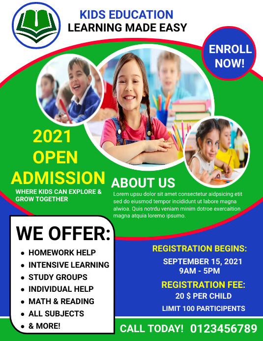 school flyers Template | PosterMyWall