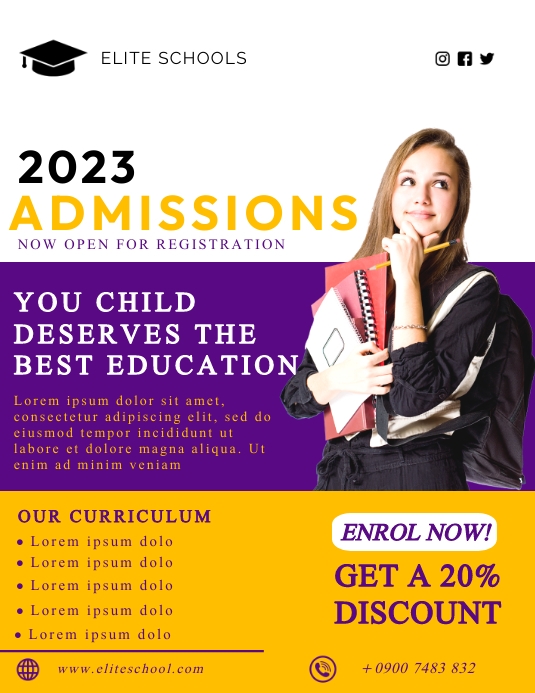 School flyers Template | PosterMyWall