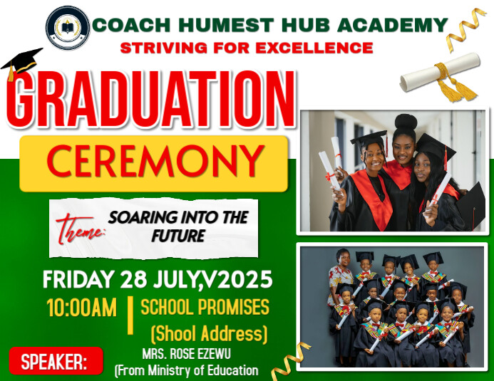 School Graduation Ceremony Design Template | PosterMyWall