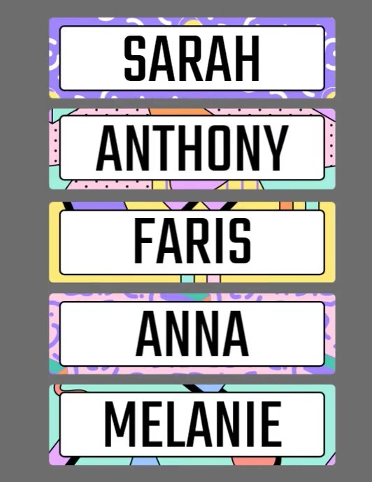 School Name Tag Ads Template | PosterMyWall