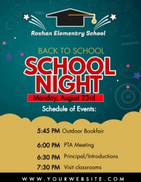 School night flyer Template | PosterMyWall