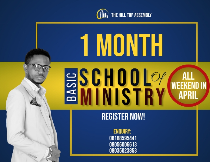 SCHOOL OF MINISTRY Template | PosterMyWall