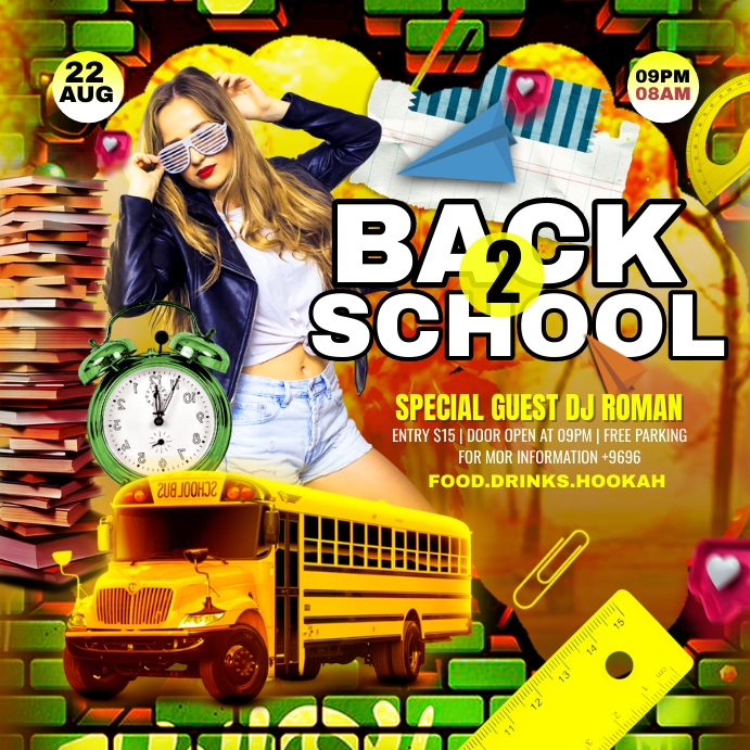 SCHOOL PARTY FLYER Template | PosterMyWall