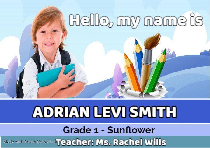 School Portfolio Templates A5 เทมเพลต | PosterMyWall