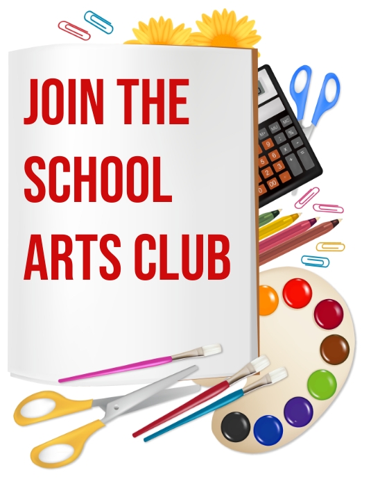 school poster, arts club, Template | PosterMyWall