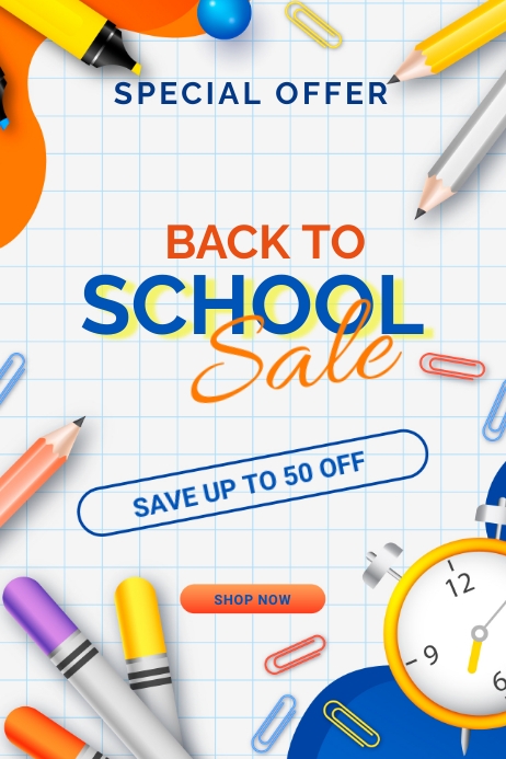 SCHOOL POSTER BANNER TEMPLATE | PosterMyWall