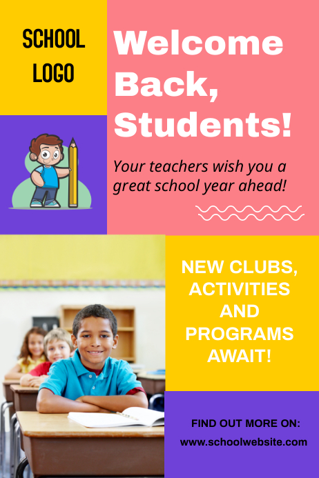 SCHOOL POSTER Template | PosterMyWall