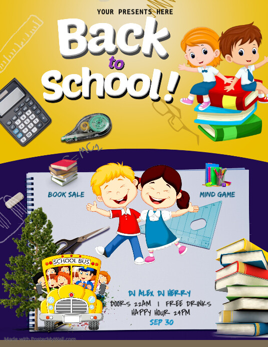 SCHOOL POSTER Template | PosterMyWall