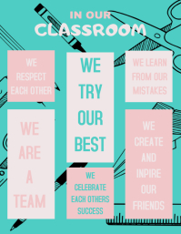 Purple School Admission Poster Brochure Templ Template | PosterMyWall