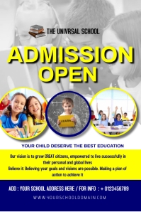 SCHOOL POSTER Template | PosterMyWall