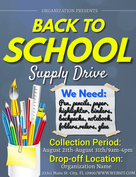 school poster Template | PosterMyWall