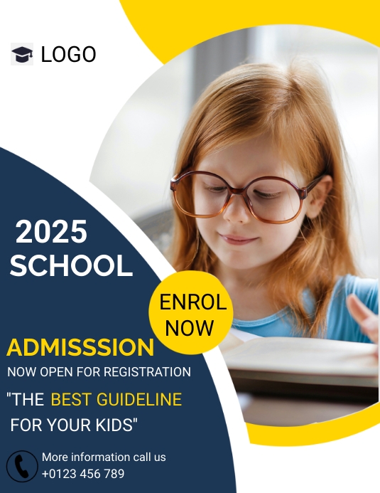 SCHOOL POSTER FLAYER TEMPLATE | PosterMyWall
