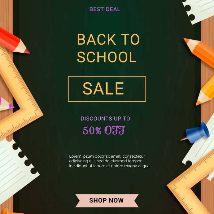 SCHOOL POSTER TEMPLATE | PosterMyWall