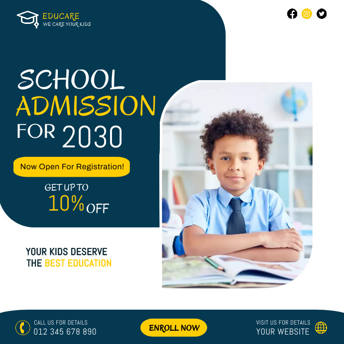 SCHOOL POSTER TEMPLATE | PosterMyWall