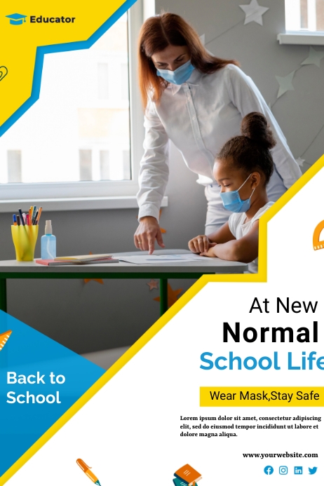 Copy of SCHOOL POSTER TEMPLATE | PosterMyWall