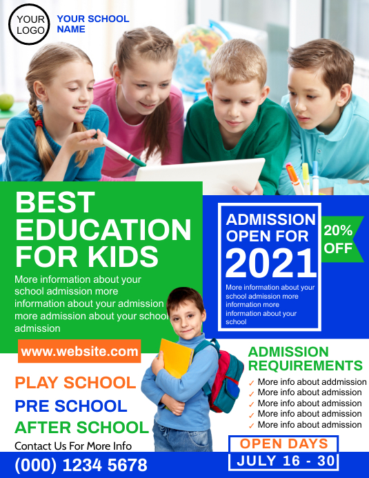 School Posters Template | PosterMyWall