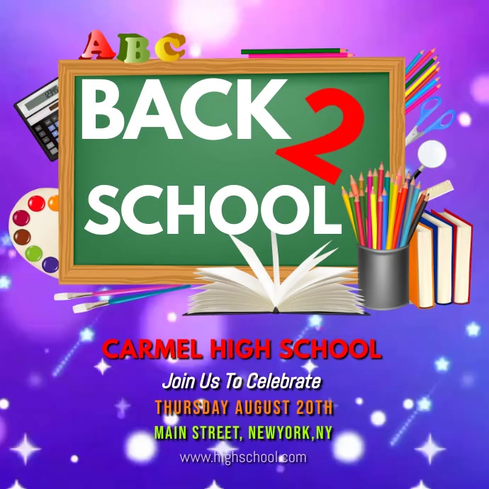 Templat Poster Sekolah | PosterMyWall