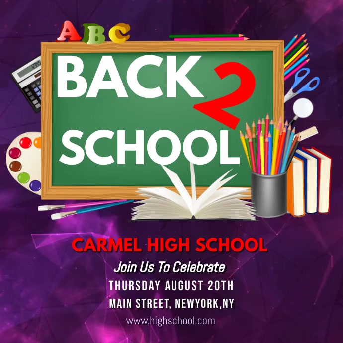 Templat Poster Sekolah | PosterMyWall