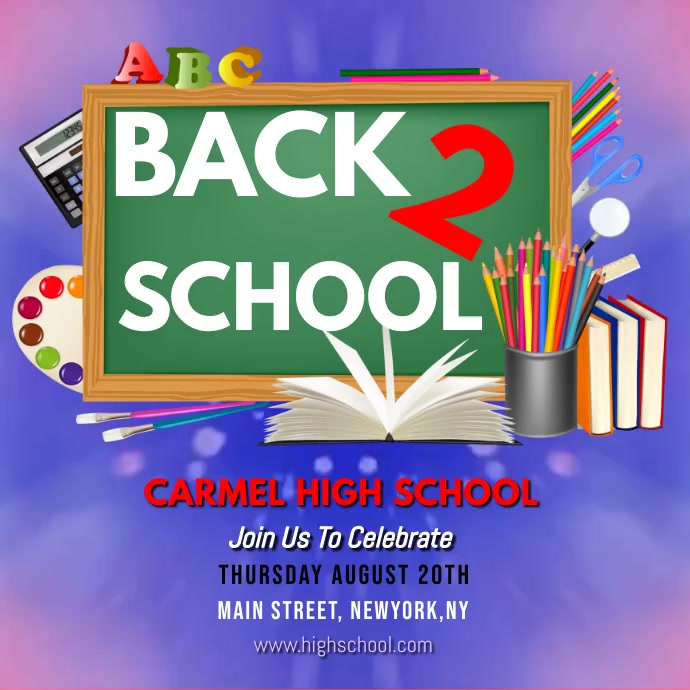 Copy of School posters template | PosterMyWall