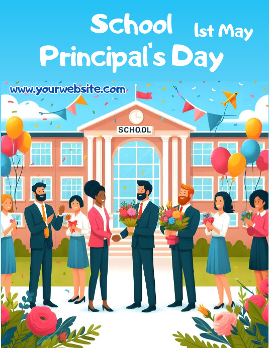 School Principal's Day Flyer Template | PosterMyWall