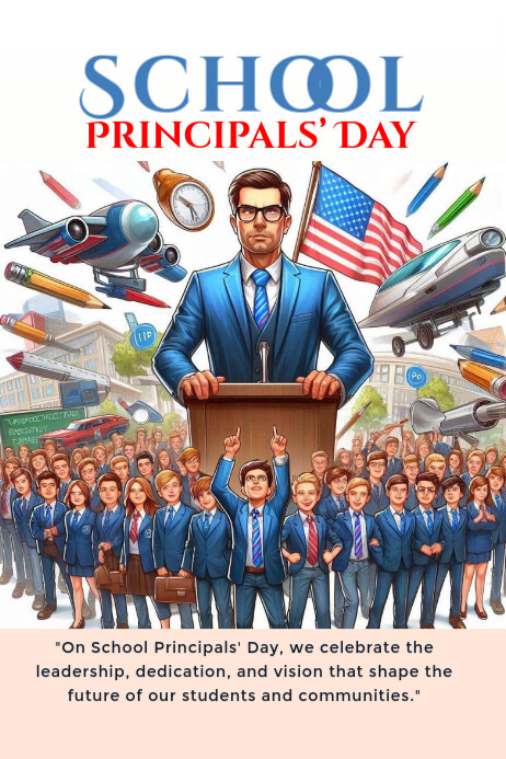 Copy of school principals' day | PosterMyWall
