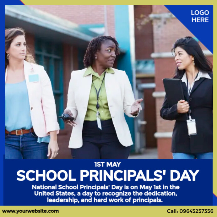 Copy of school principals' day | PosterMyWall