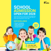 School Admission Ad Template | PosterMyWall