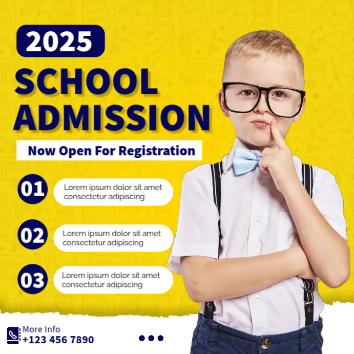 School Registration Ads Template | PosterMyWall