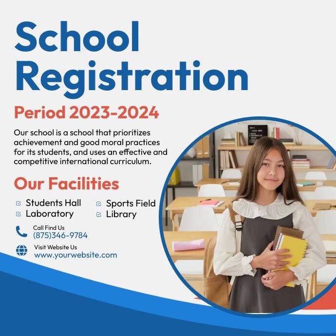 Plantilla de School Registration | PosterMyWall