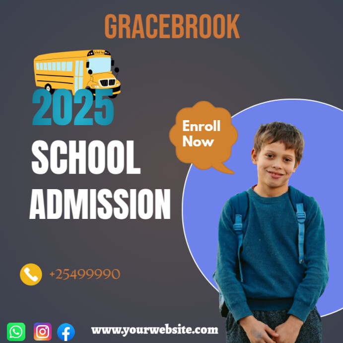 School registration Poster Template | PosterMyWall