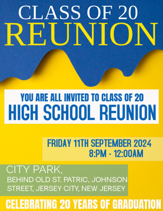 SCHOOL REUNION Template | PosterMyWall