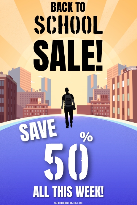 SCHOOL SALE POSTER Template | PosterMyWall