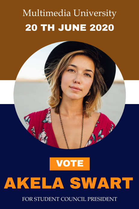 SCHOOL STUDENT COUNCIL ELECTION POSTER Template | PosterMyWall