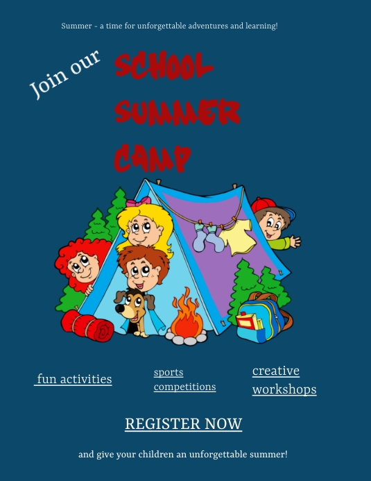 School summer camp Template | PosterMyWall
