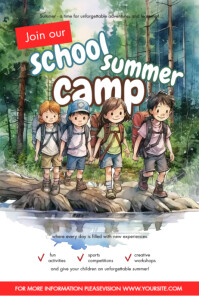 3d Fun School Summer Fair Poster Template | PosterMyWall