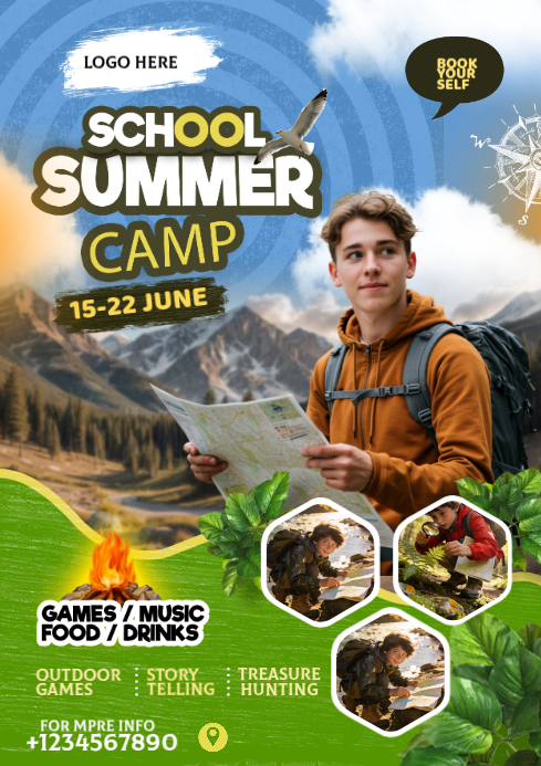 School summer camp Flyer Template | PosterMyWall