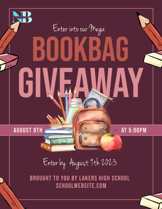 Copy of School Supplies Giveaway | PosterMyWall