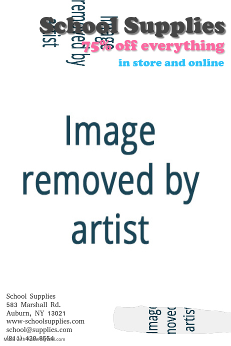 school supplies | PosterMyWall