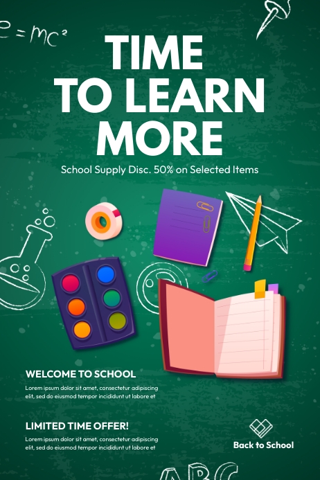 School Supply Template | PosterMyWall