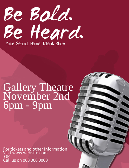 School Talent Show Event Flyer Template | PosterMyWall
