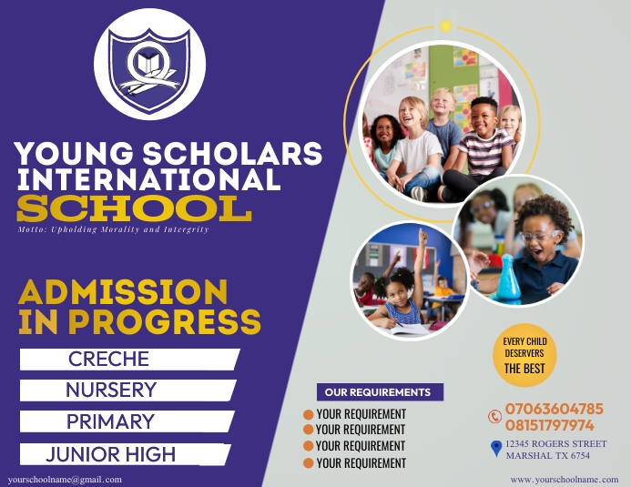 Copy of SCHOOL template (4) | PosterMyWall