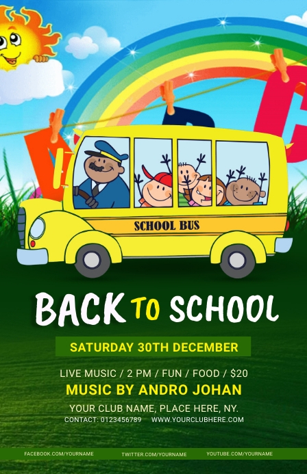 School template | PosterMyWall