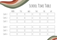 77+ Free Templates for 'Blank timetable template' | PosterMyWall