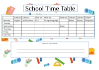 54,150+ Free 'school time table' Design Templates | PosterMyWall