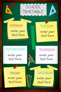 School timetable Template | PosterMyWall