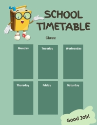 School Timetable Template | PosterMyWall