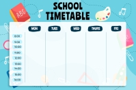 School Timetable Template Design | PosterMyWall