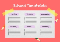 School Time Table Template | PosterMyWall