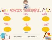 School Timetable Flyer Template | PosterMyWall